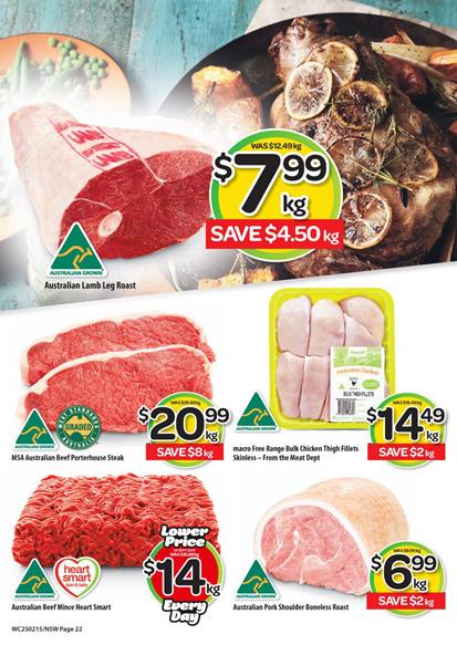 Meat Prices February Woolworths Catalogue and Coles Catalogue ...