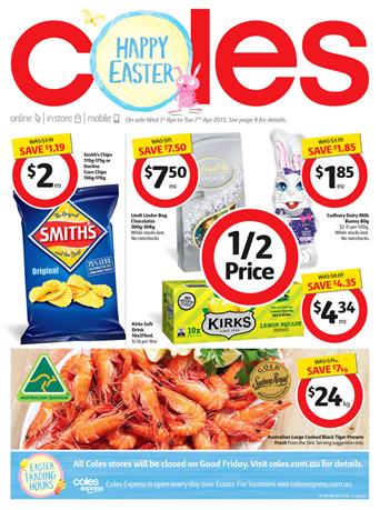 Coles Easter Specials April 2015 and Food Products - Catalogue AU