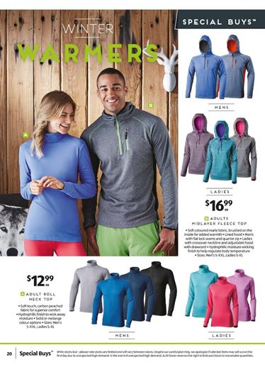 ALDI Winter Clothing Special Buys 16 May 2015 - Catalogue AU