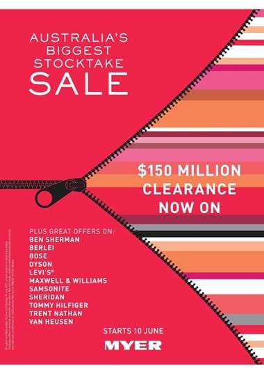 Myer Catalogue Stocktake Sale June 2015 Clothing and Home Products ...