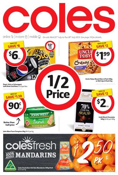 Coles Catalogue Sale 22 Jul - 28 Jul 2015 - Catalogue AU