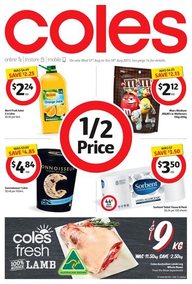 Coles supermarkets Catalogue Weekend Products - Catalogue AU