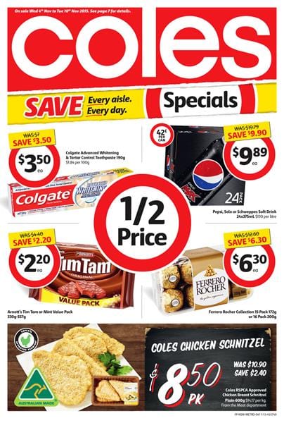 Coles Catalogue Products 4 November 2015 - Catalogue AU