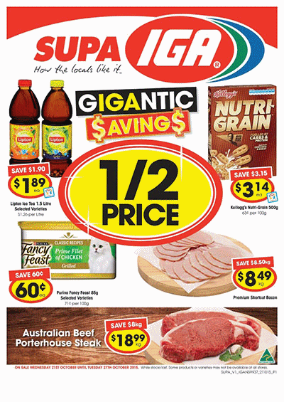 IGA Catalogue Gigantic Savings 11 - 17 Nov 2015 - Catalogue AU