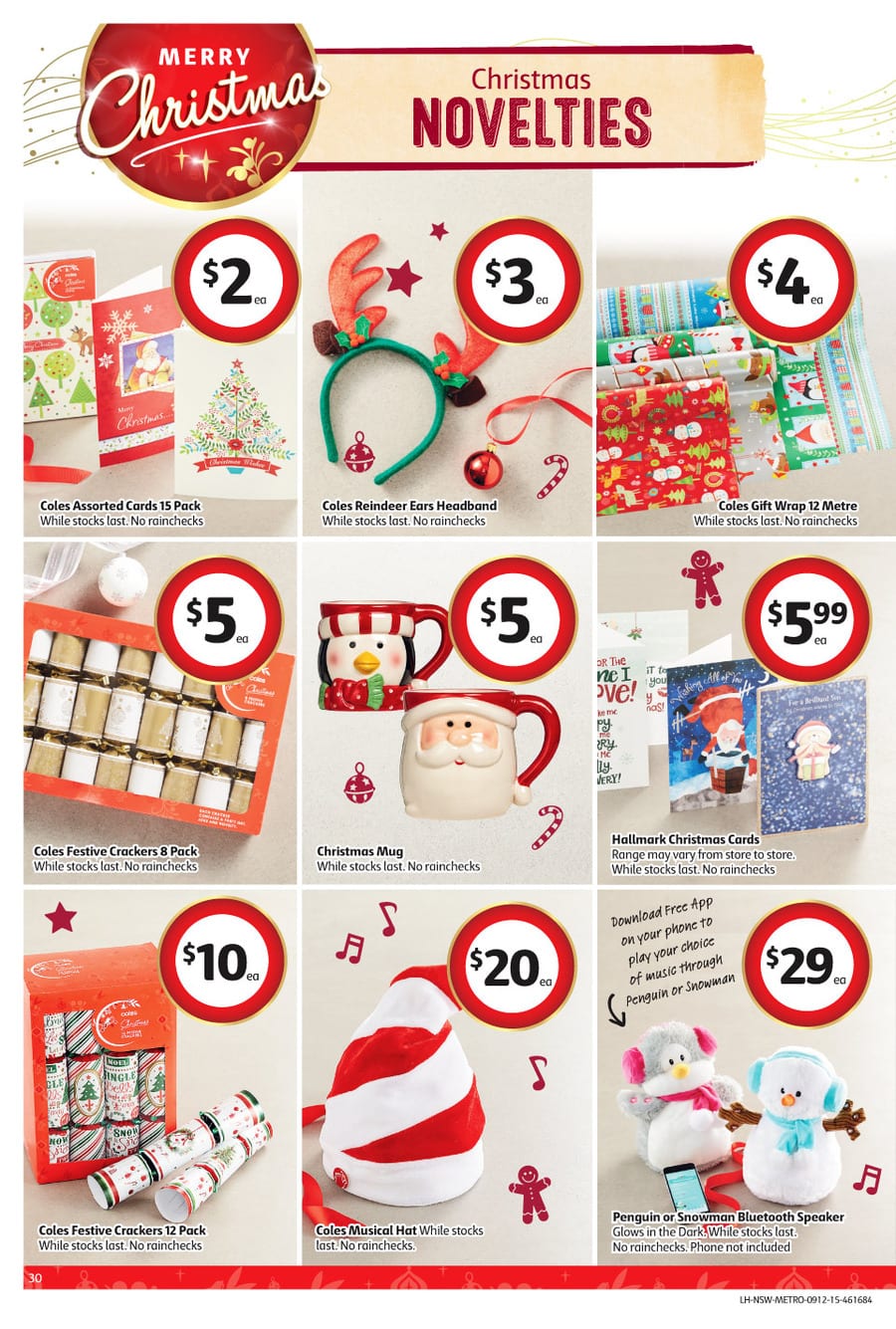 Coles Christmas Specials Catalogue 9 - 15 Dec 2015 - Catalogue AU