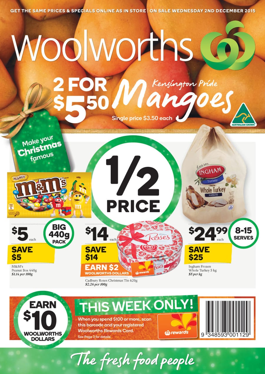 Woolworths Catalogue Special Offers 2 - 8 Dec 2015 - Catalogue AU