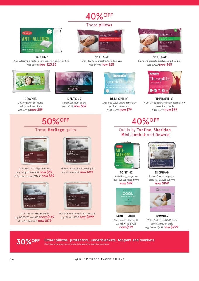 Myer Bedroom Specials Catalogue 15 - 26 Jan 2016 - Catalogue AU
