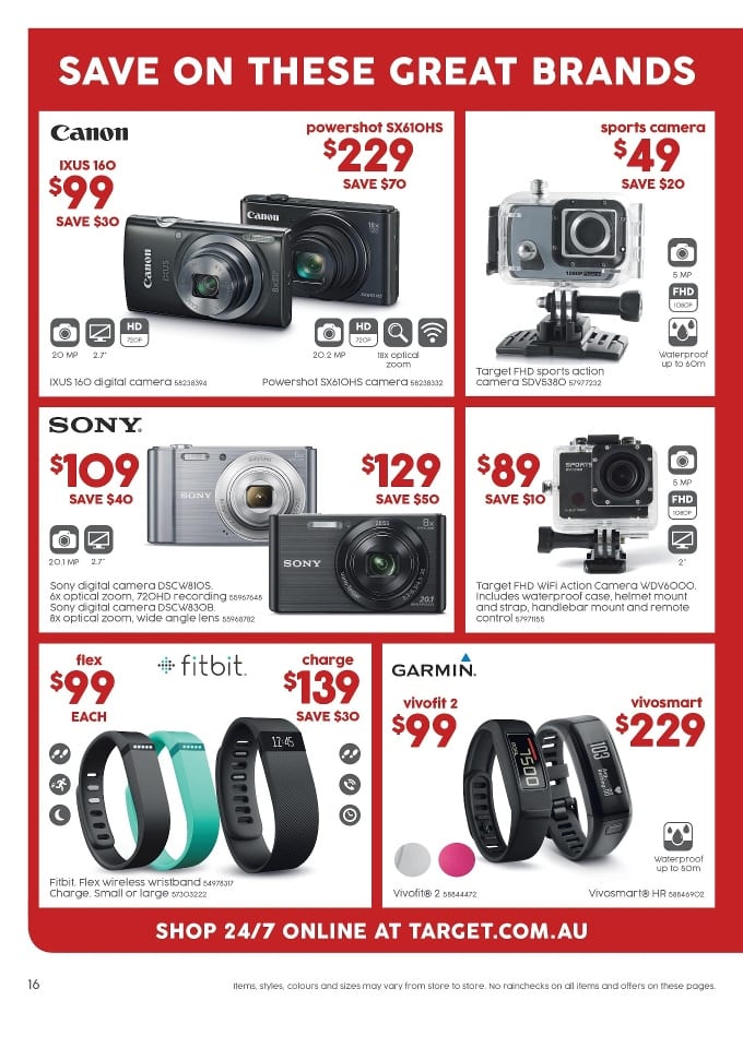 Target Camera Offers Catalogue 1 - 6 Jan 2016 - Catalogue AU