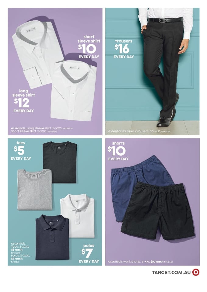 Target Men Clothing Catalogue 17 - 19 Jan 2016 - Catalogue AU