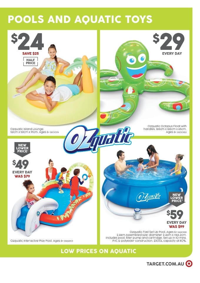 Target Pool Specials Catalogue 1 - 6 Jan 2016 - Catalogue AU