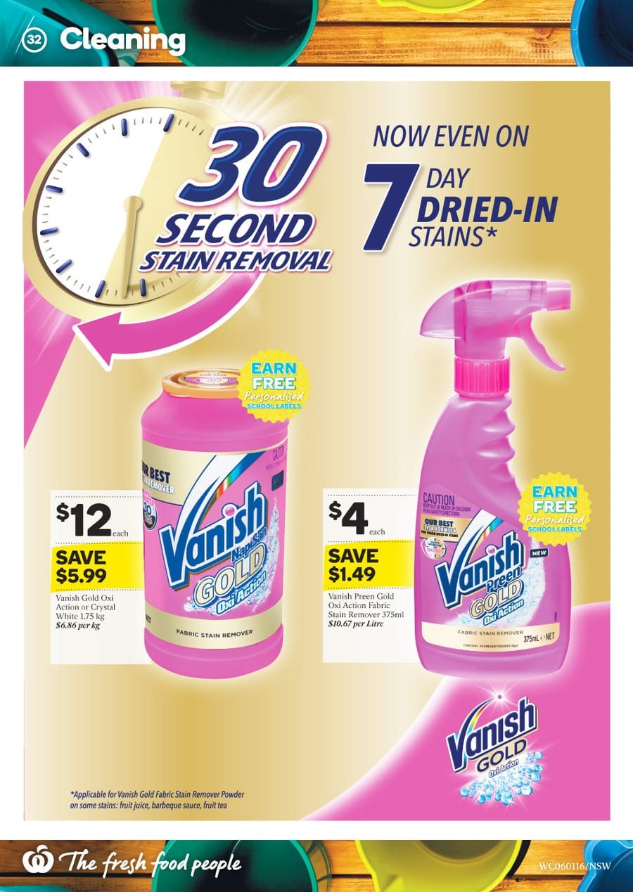 Woolworths Home Cleaning Catalogue 6 - 12 Jan 2016 - Catalogue AU