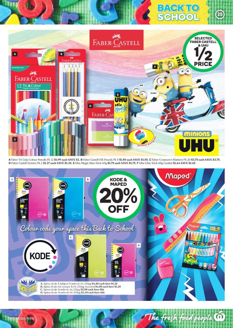 Woolworths School Needs Catalogue 6 - 12 Jan 2016 - Catalogue AU