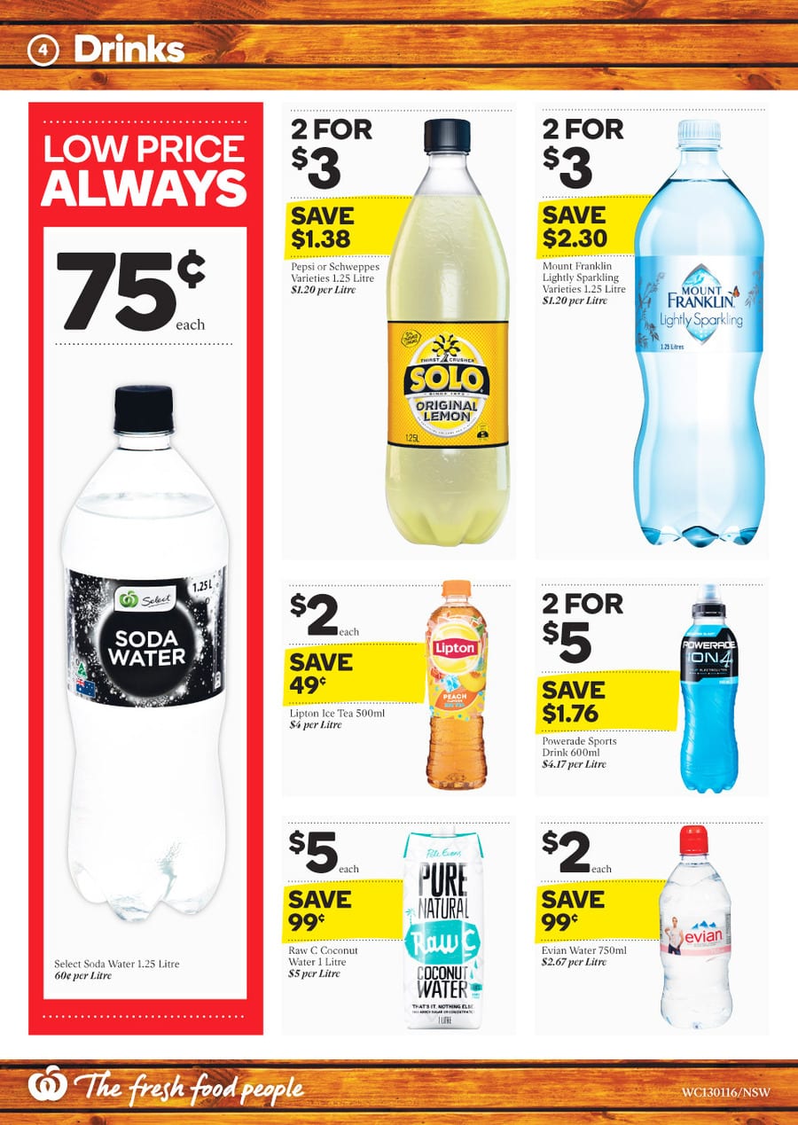 Woolworths Spring Water Catalogue 13 - 19 Jan 2016 - Catalogue AU