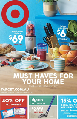 Target Must Haves Catalogue 10 - 22 Mar 2016 - Catalogue AU