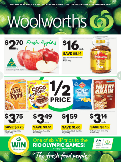 Woolworths Special Offers Catalogue 6 Apr 2016 - Catalogue AU