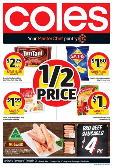 Coles Catalogue Specials 11 May 2016 | Half Prices