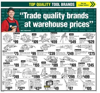 Bunnings Top Quality Tool Brands Jun 2016 - Catalogue AU