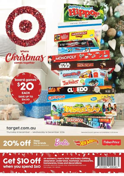 Target Catalogue Toy Gifts Christmas 2016 | 8 - 14 Dec 2016 - Catalogue AU