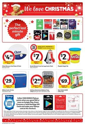 Coles Catalogue Last Minute Gifts 20 - 26 December 2017 - Catalogue AU