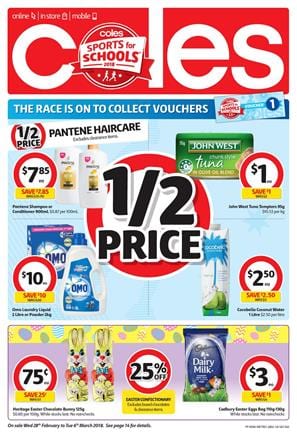 Coles Catalogue Voucher Deals 28 Feb - 6 Mar 2018 - Catalogue AU