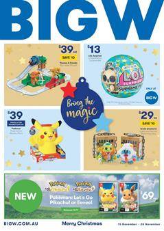Big W Catalogue Toys Christmas 15 - 28 Nov 2018 - Catalogue AU