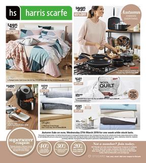 Harris Scarfe Catalogue Kitchen Sale 27 Mar - 5 Apr 2019