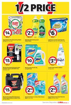 Coles Cleaning Half-Price Deal 23 - 29 Oct 2019 - Catalogue AU