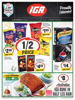 IGA Catalogue Half-Price Sale October 2019 - Catalogue AU