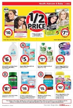 Coles Half-Price Hair Colours 27 Nov - 3 Dec 2019 - Catalogue AU