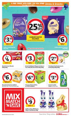 Coles Easter Cadbury Deal 26 Feb - 3 Mar 2020 | Coles Catalogue ...