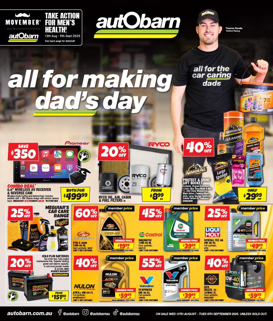Autobarn Catalogue August 12 - September 9, 2025 All For Making Dads ...
