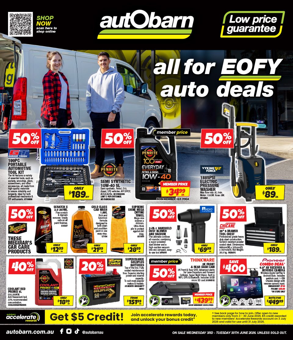 Autobarn Catalogue June 2 - 30, 2026 All For EOFY Auto Deals | Catalogue AU