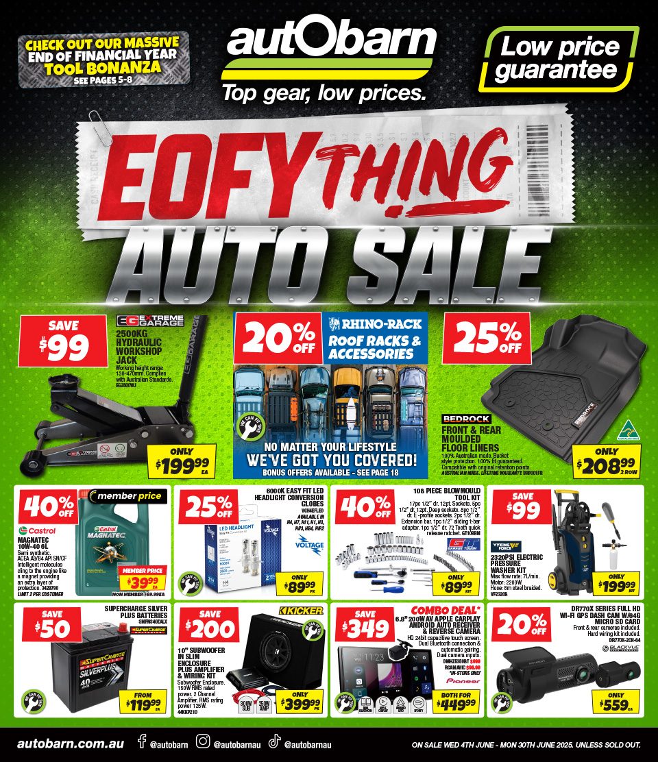 Autobarn Catalogue June 3 - 30, 2025 Eofy Thing Auto Sale | Catalogue AU