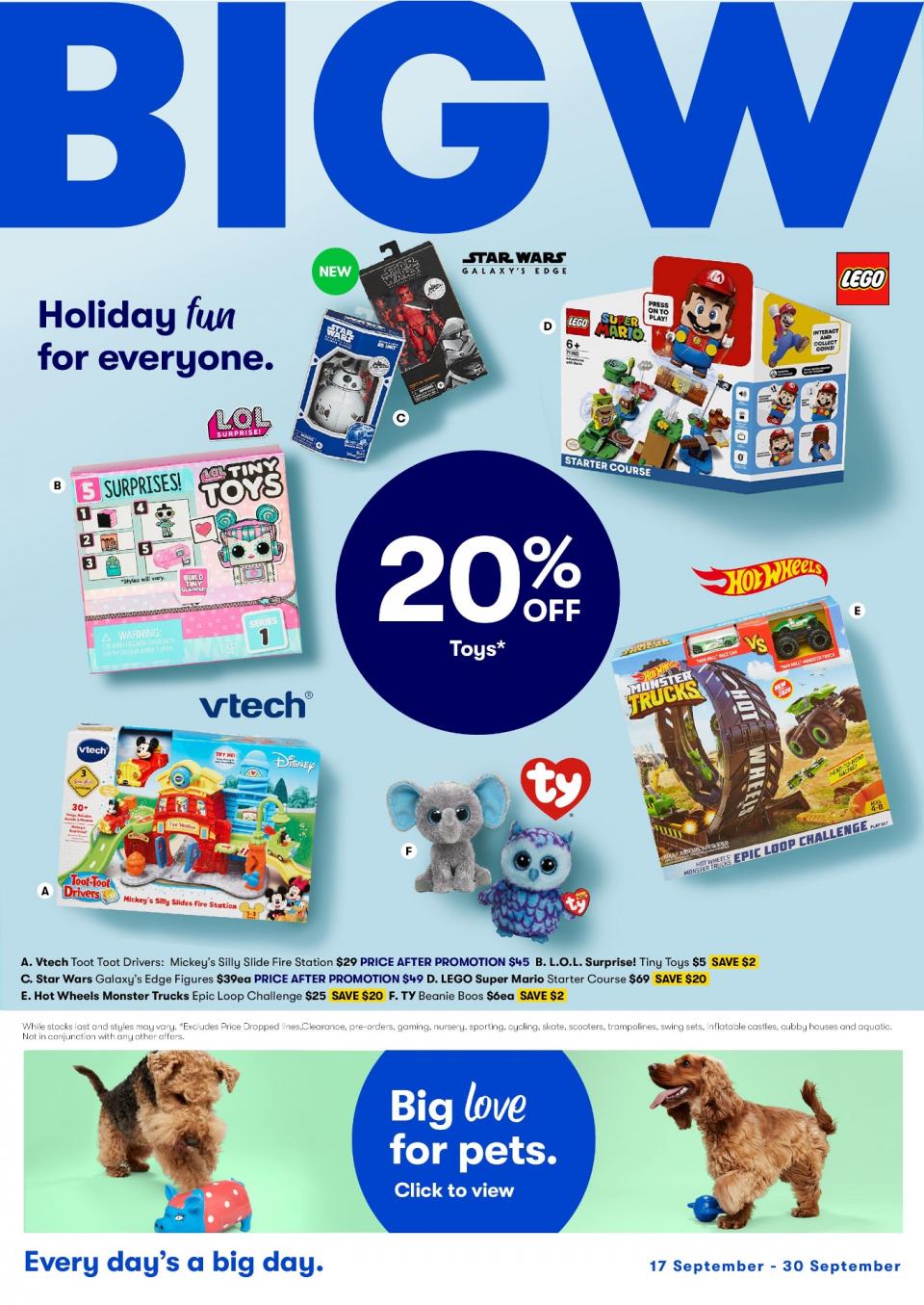 Big W Catalogue 17 - 30 Sep 2020 - Catalogue AU