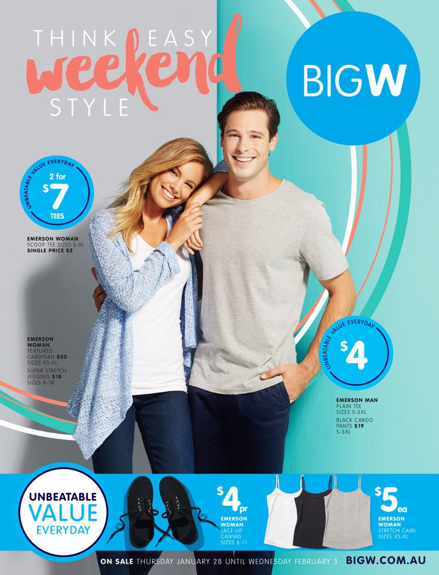 Big W Catalogue Clothing 28 Jan 2016 | Catalogue AU