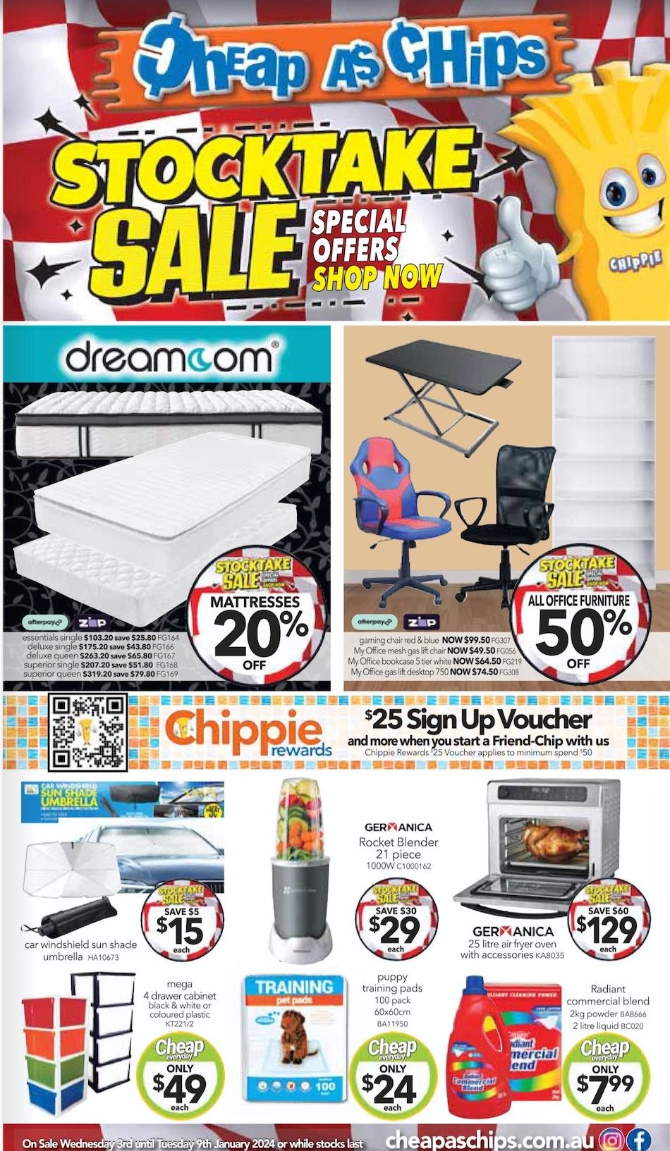 Cheap as Chips Catalogue 3 - 9 Jan 2024 | Catalogue AU