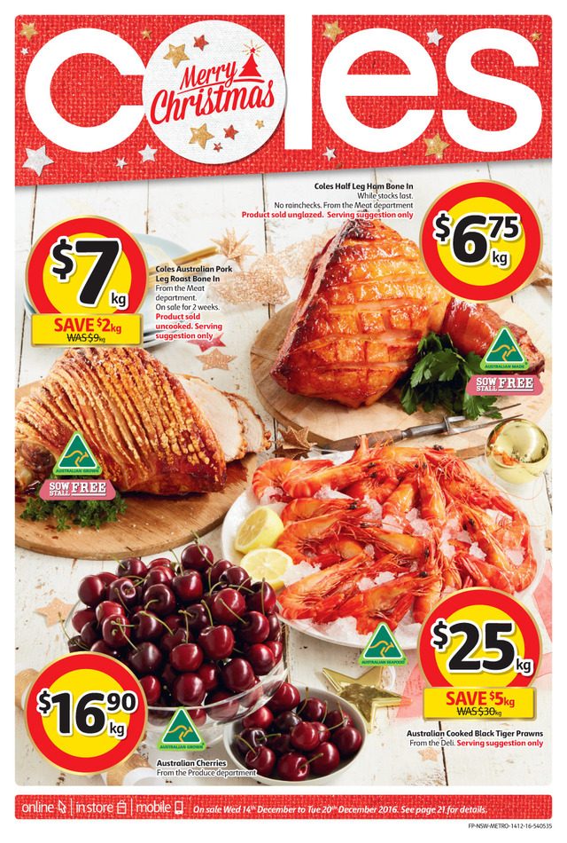 Coles Catalogue 14 - 20 December 2016 | Catalogue AU