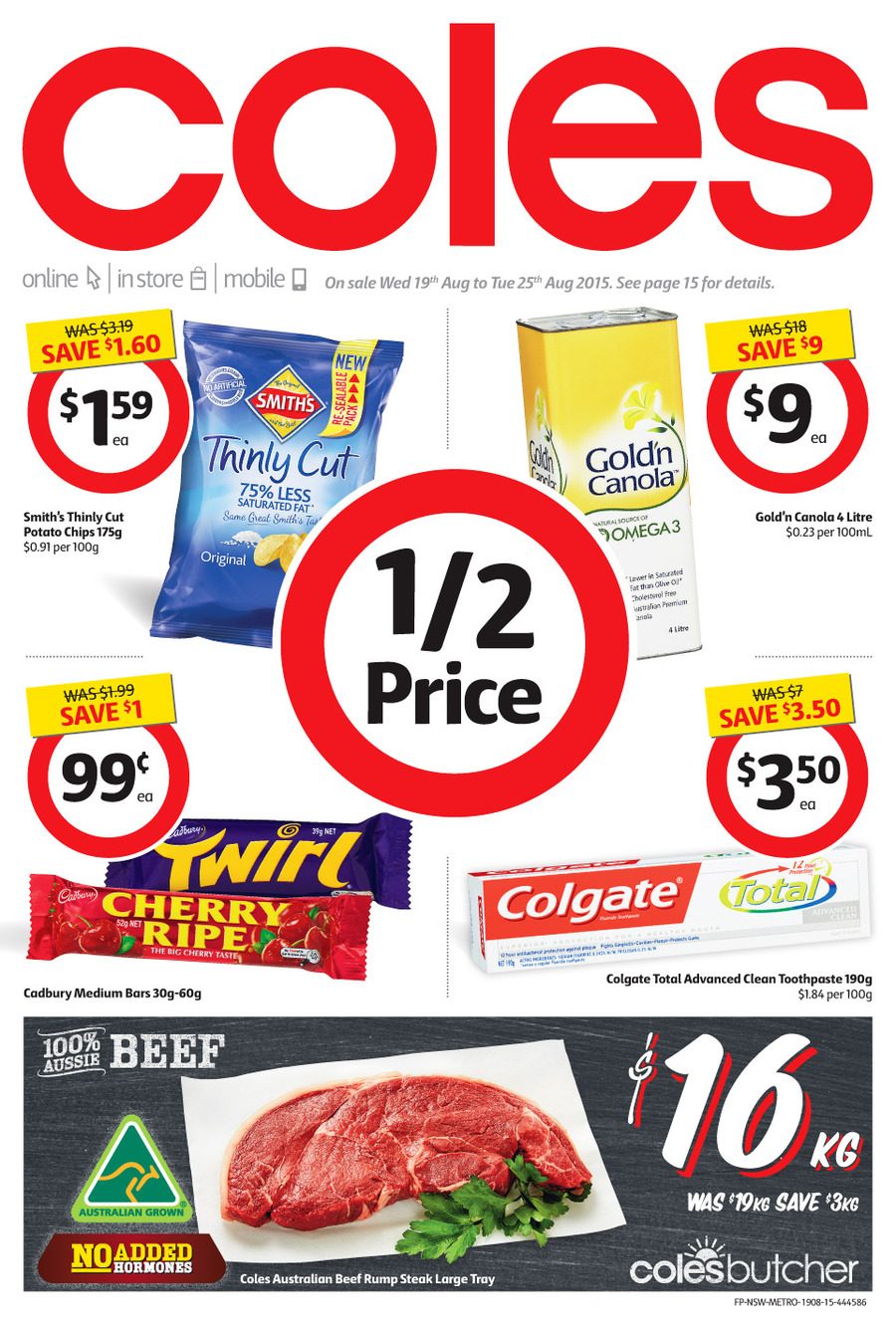 Coles Catalogue 19 Aug 2015 | Catalogue AU