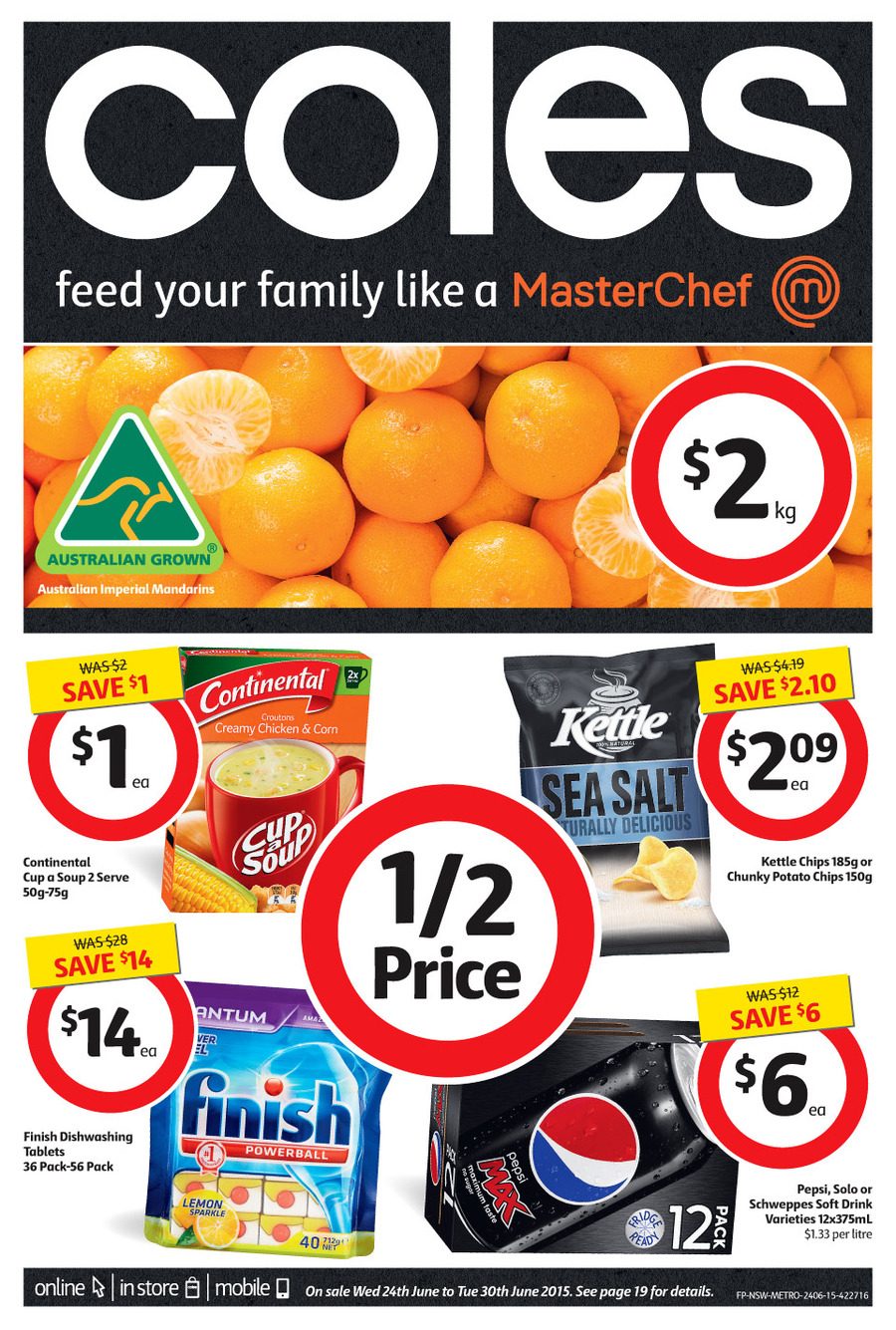 Coles Catalogue 24 Jun 2015 Recipe and New Products | Catalogue AU