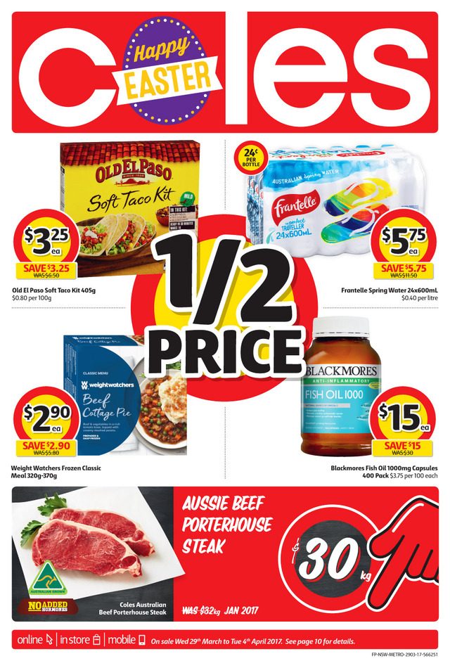 Coles Catalogue 29 Mar - 4 Apr 2017 Easter - Catalogue AU
