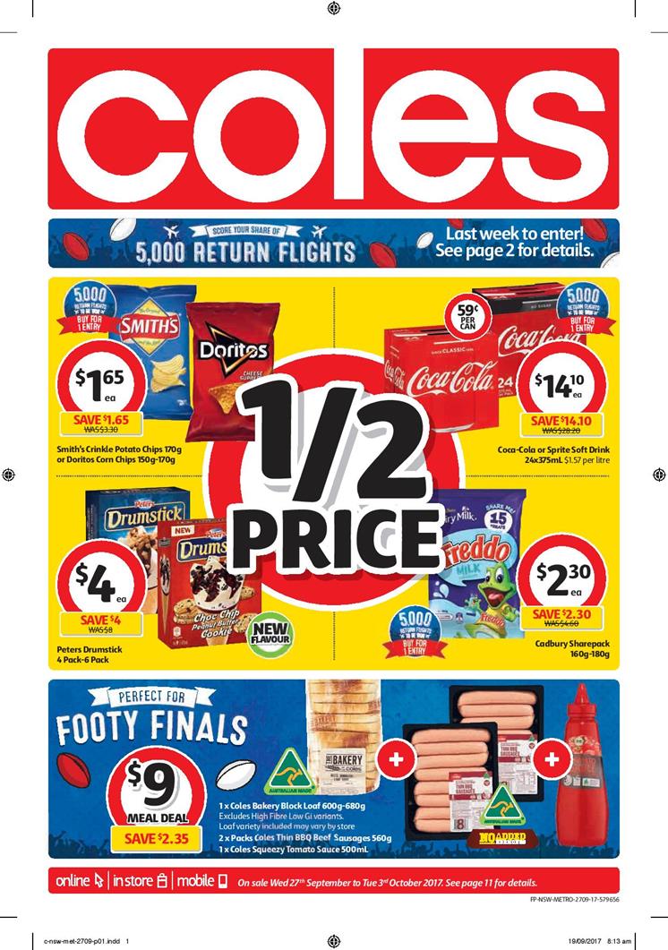 Coles Catalogue 27 Sep - 4 Oct 2017 - Catalogue AU