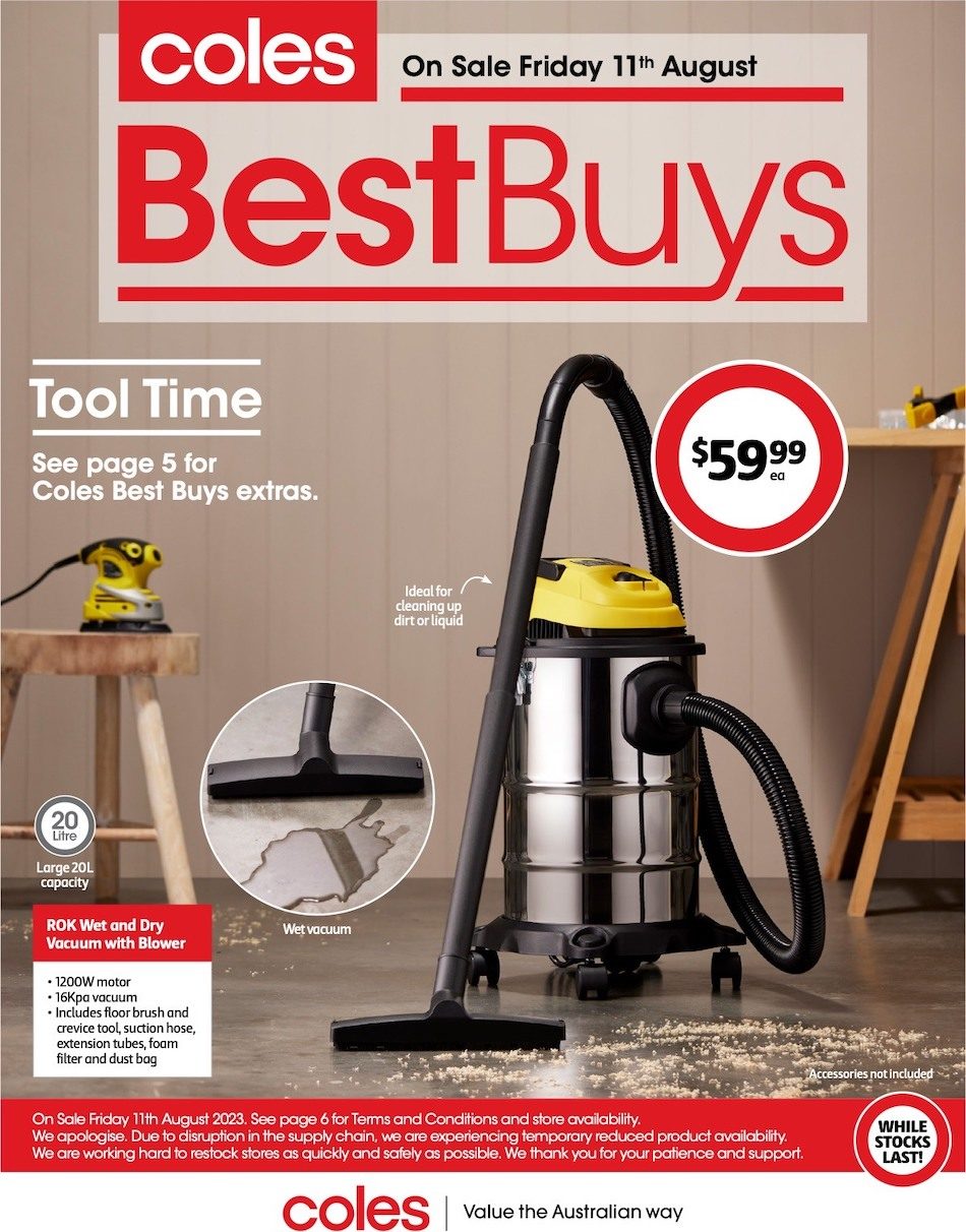 Coles Catalogue Best Buys Tools Aug | Catalogue AU