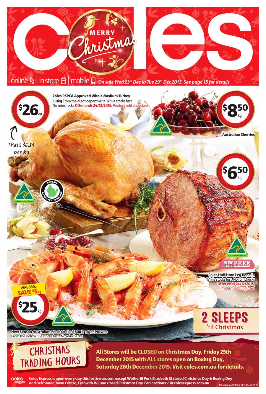 Coles Catalogue Christmas Dec 23 2015 | Catalogue AU