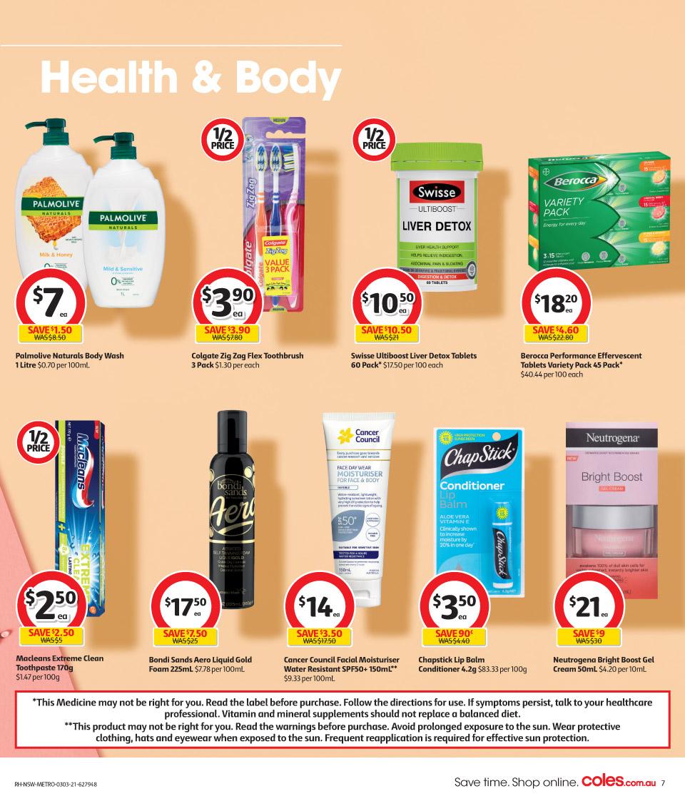 Coles Catalogue Health and Beauty 3 - 9 Mar 2021 - Catalogue AU Coles Catalogue Health and Beauty 3 - 9 Mar 2021 - Catalogue AU