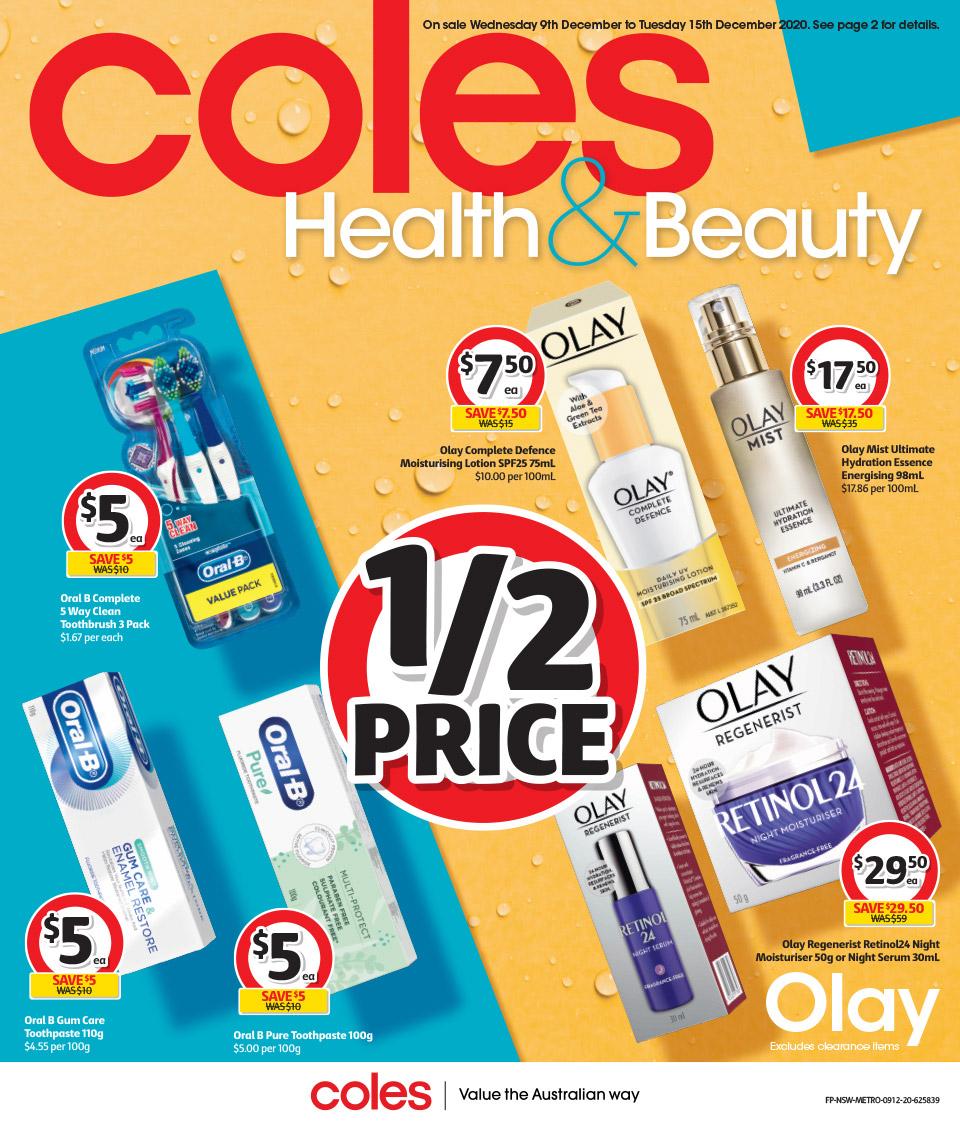 Coles Catalogue Health and Beauty 9 - 15 Dec 2020 | Catalogue AU Coles Catalogue Health and Beauty 9 - 15 Dec 2020 | Catalogue AU