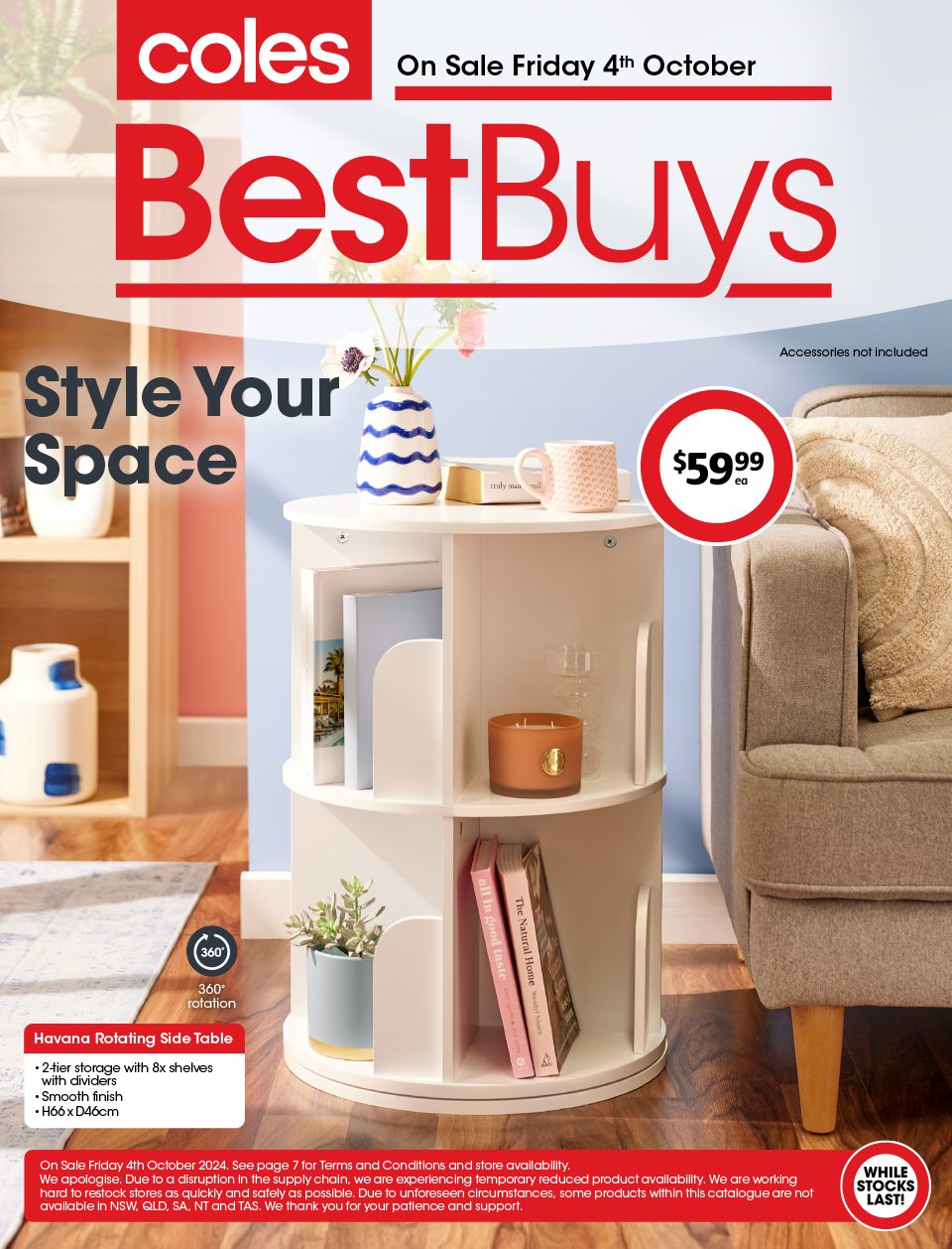 Coles Catalogue October 4 - 10, 2024 Best Buys - Style Your Space ...