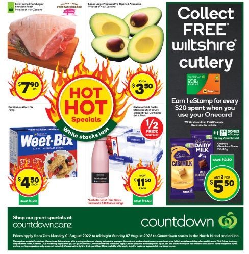 Countdown Mailer 1 - 7 Aug 2022 | Catalogue AU