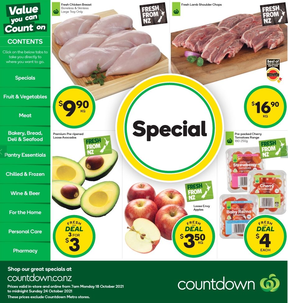 Countdown Mailer 18 - 24 Oct 2021 | Catalogue AU