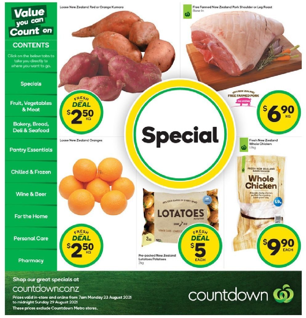 Countdown Mailer 23 - 29 Aug 2021 | Catalogue AU