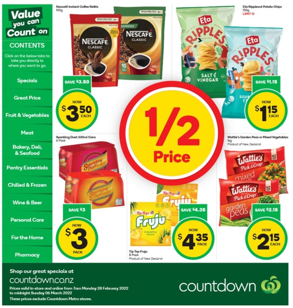 Countdown Mailer 28 Feb - 6 Mar 2022 | Catalogue AU